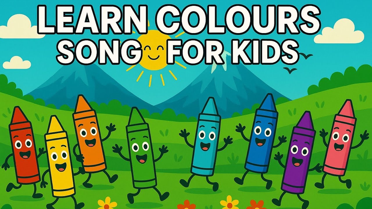 "Learn Colours Song for Kids 🌈 | Fun & Easy Colour Rhyme | Video for ...
