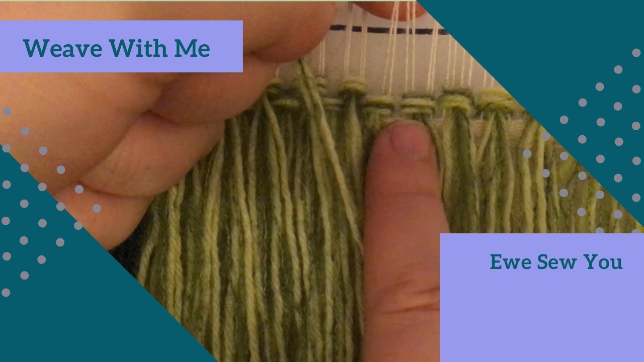 Weave With Me Part 2: Setting Up and Starting to Weave - YouTube
