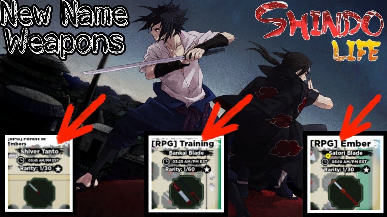 (2 New Code) Shindo Life: 3 New Weapons Name + Showcase In Shindo Life ...