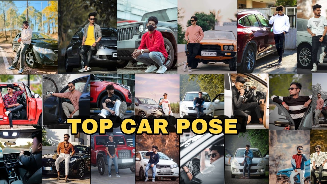 NEW Top 20 Car Pose || Car Pose For Man || Photography Pose For Man ...