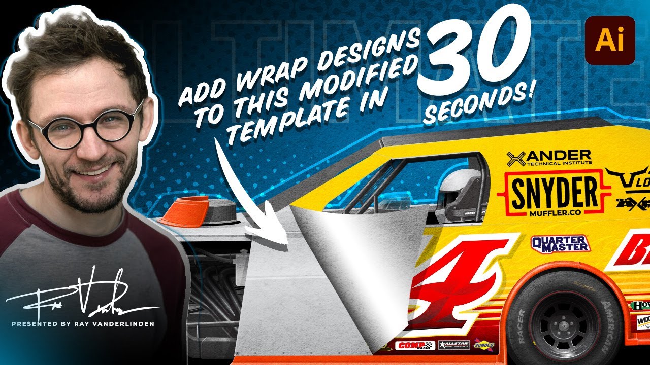 How to do a quick wrap change out in this Dirt Modified Template - YouTube
