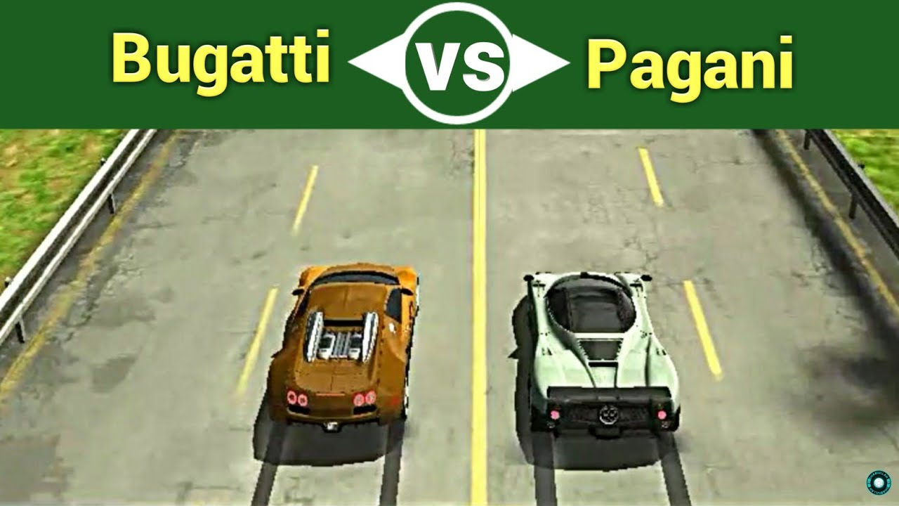 Traffic Racer - Bugatti Veyron vs. Pagani Zonda - Speed Battle 2022 ...