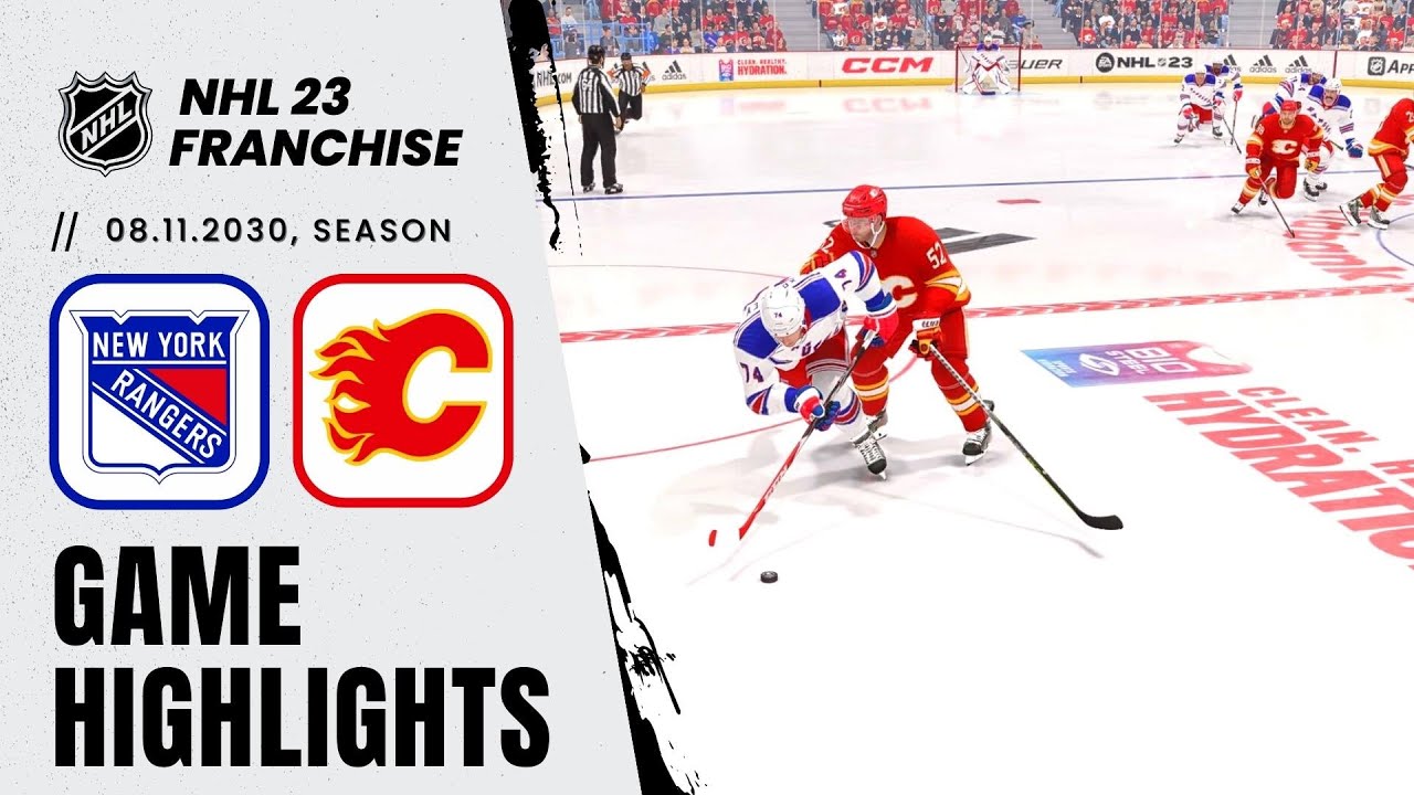 NHL 23 - New York Rangers vs Calgary Flames | Regular Season, Game 16 ...