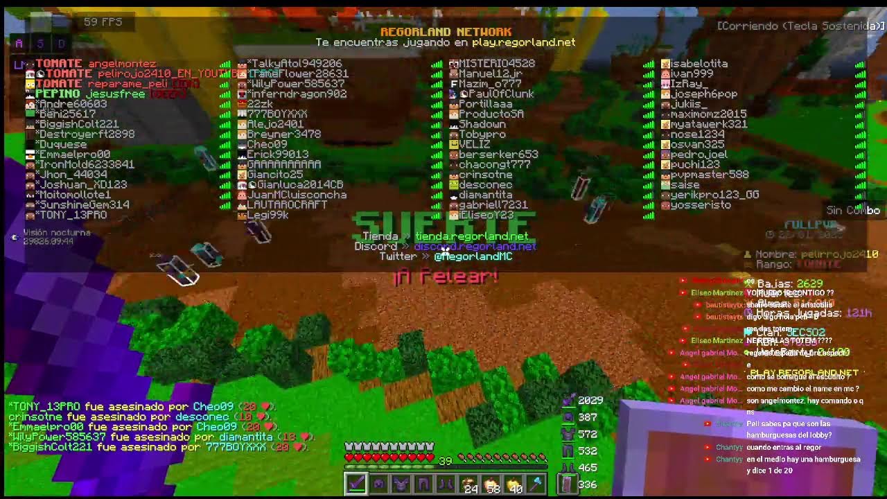 PVP y SURVIVAL CON SUBS UNETE A JUGAR FULL PVP REGORLAND MINECRAFT JAVA Y BEDROCK 1.21 - YouTube