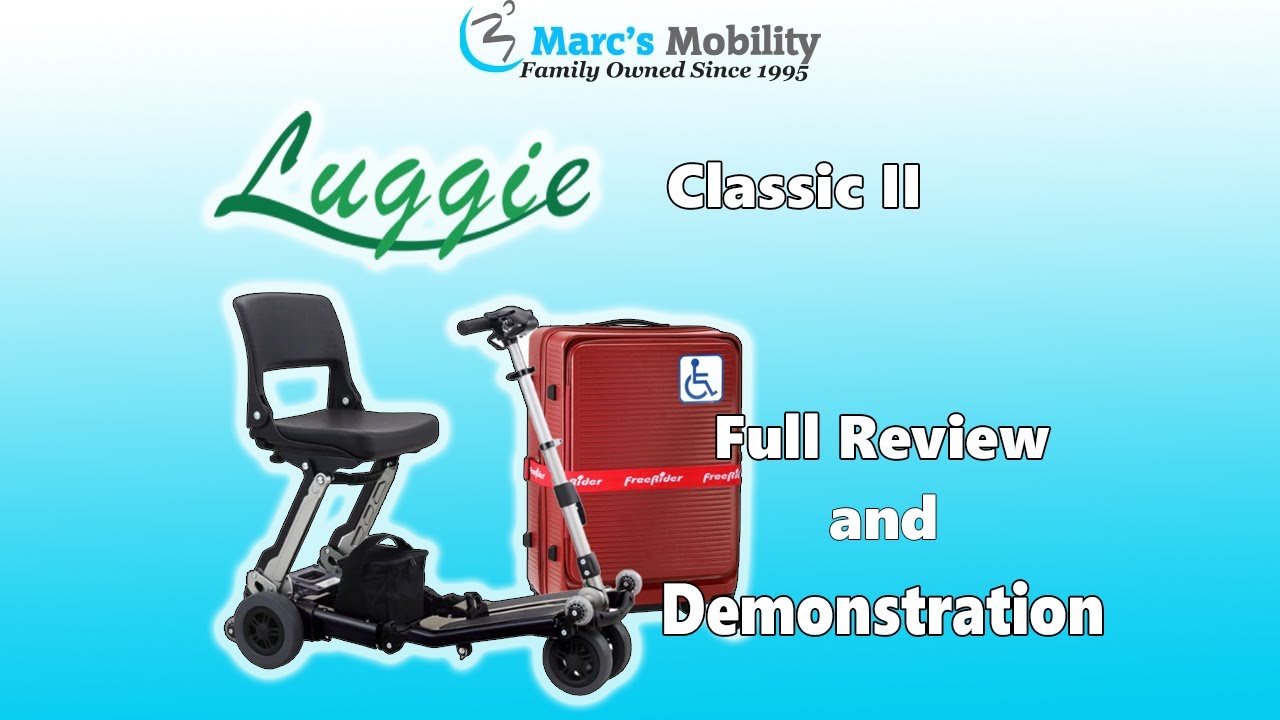 Luggie Classic 2 - Folding Travel Scooter that Fits in a Suitcase ...