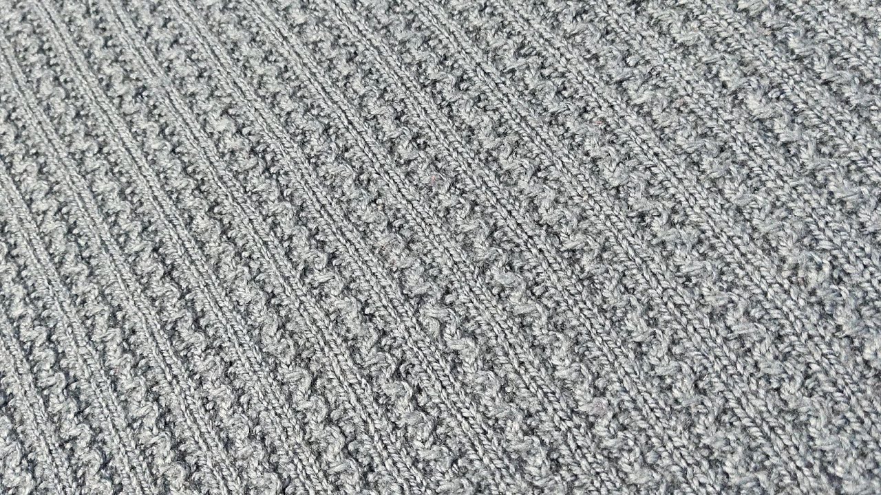 easy and beautiful pattern for gents full sweater/half jacket - YouTube