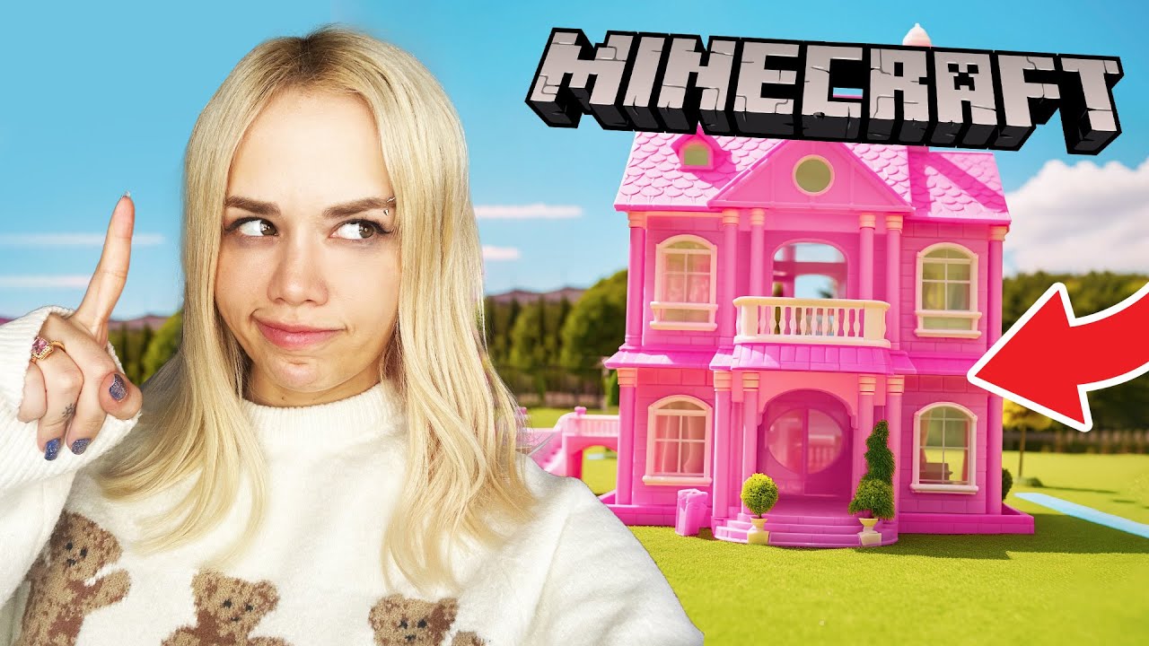 Minecraft PEMBE EV YAPIMI - Minecraft Ev Yapımı ( Bölüm 2 ) @GamzeKarta ...