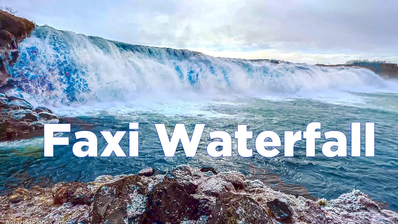 Faxi Waterfall (Vatnsleysufoss) In Iceland: Unique In The World! - YouTube