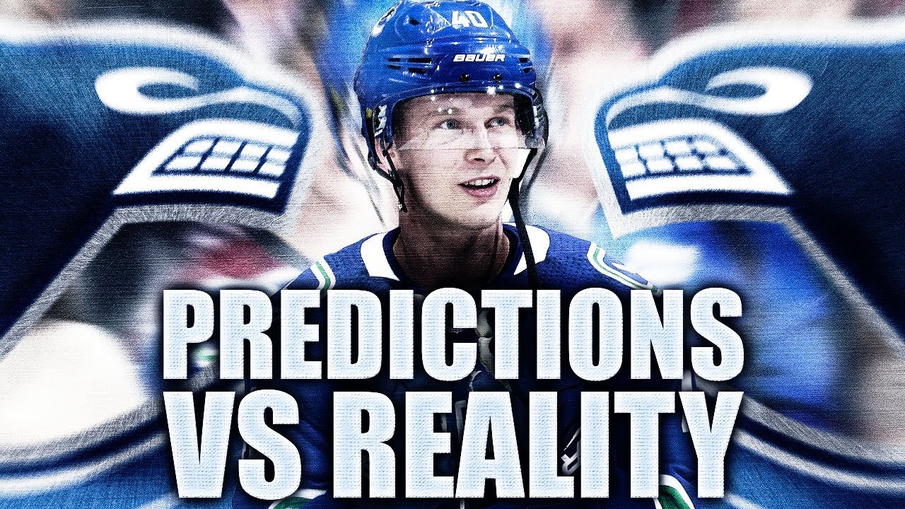 Elias Pettersson Predictions VS Reality - My Expectations (Vancouver ...