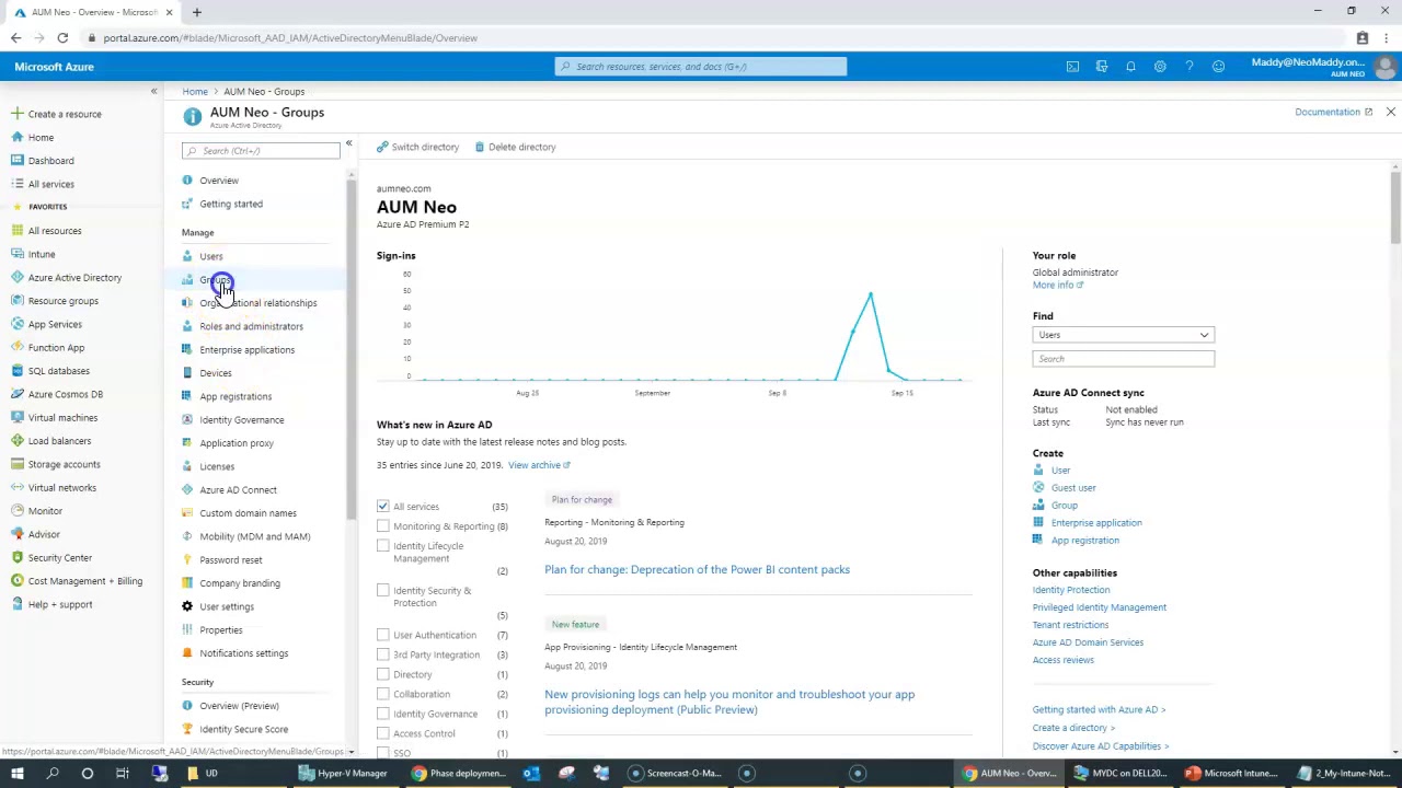 User Driven Deployment Demo Hybrid AD Configuration - Microsoft Intune ...