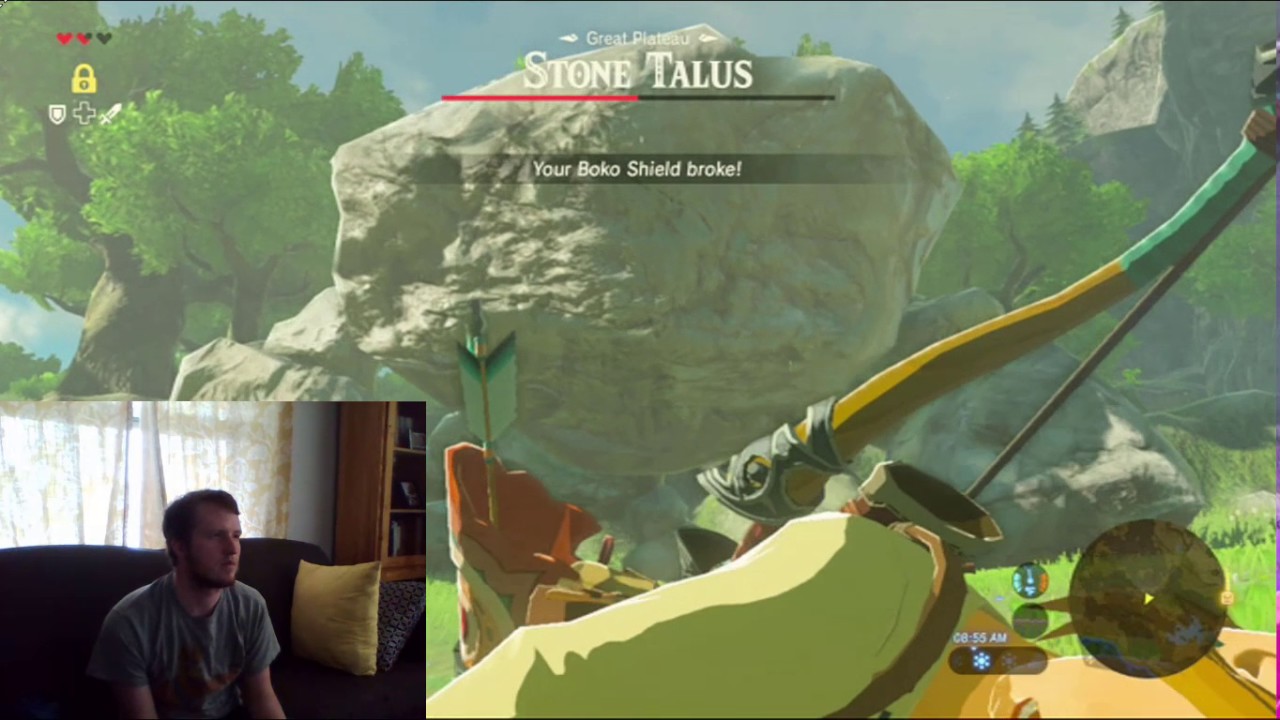 Breath of the Wild- Episode 03- get owned by a ROCK- Legend of Zelda ...