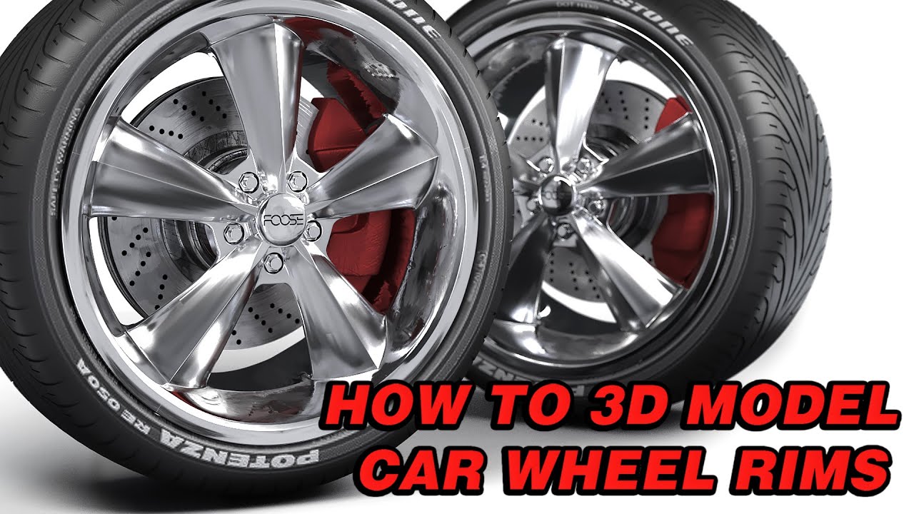 3D modeling of wheel rims for cars. Full tutorial Part 2 - YouTube