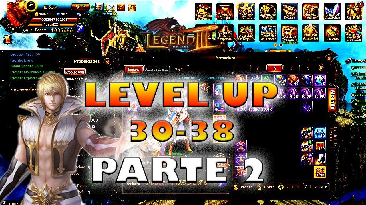 Level Up 30-38 Part.2 ^^│Legend Online Español│iBioO☣ #06 - YouTube