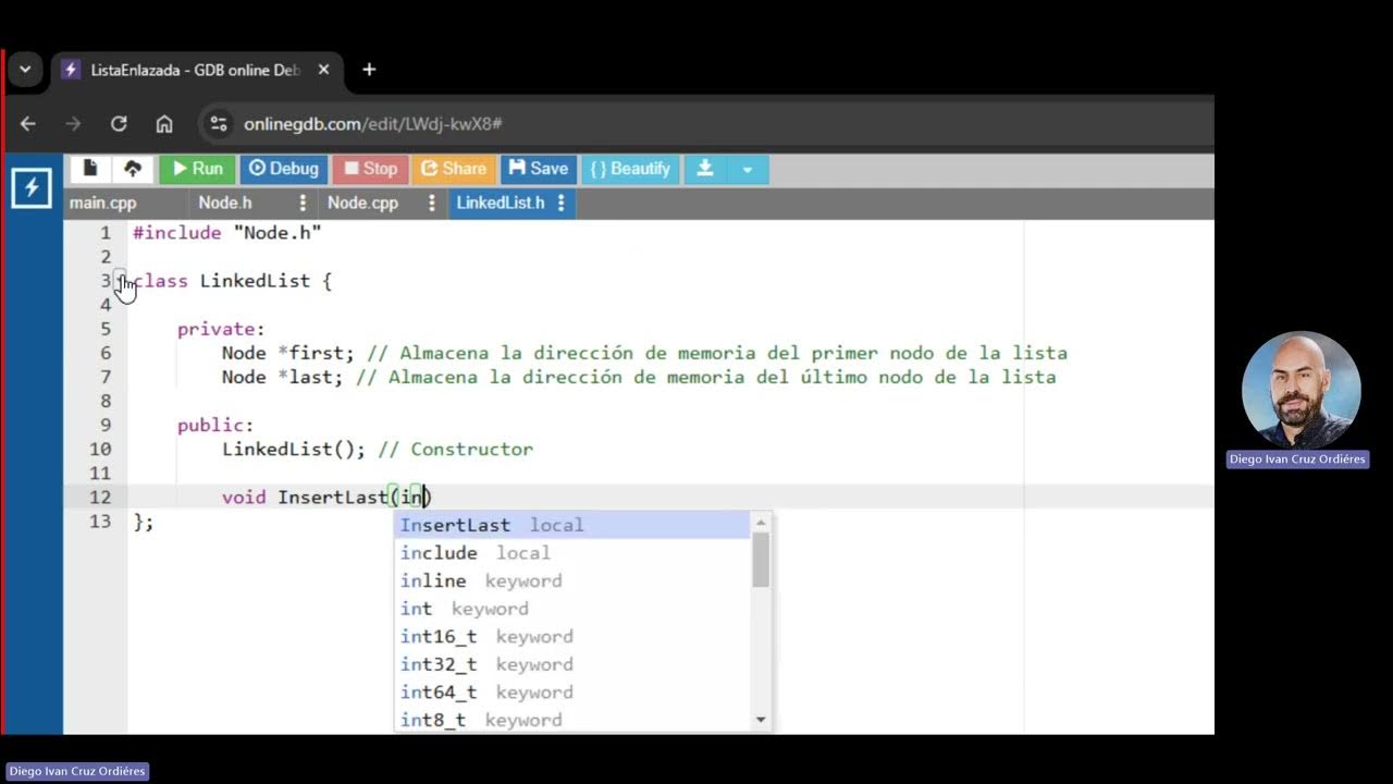 Lista Enlazada en C++ Segunda Parte - YouTube