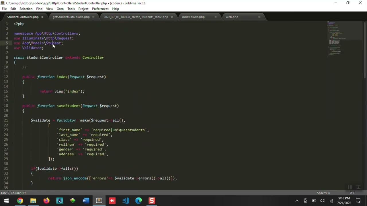 Delete Data from MySQL in Laravel using Ajax (Laravel Ajax Crud Lecture 2) - YouTube