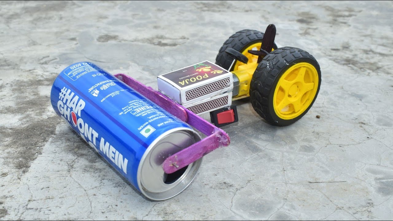 How To Make A Matchbox Road Roller At Home | the official tech | #diy ...