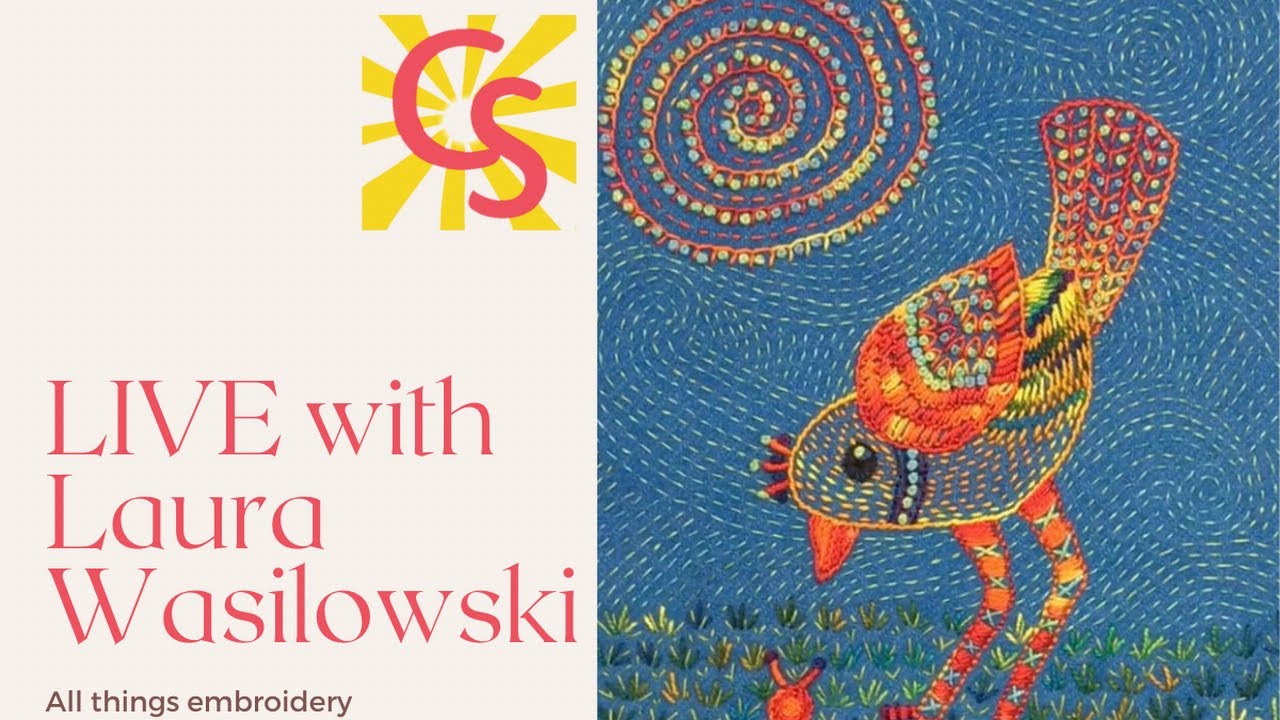 Embroidery Stitching with Laura Wasilowski - YouTube