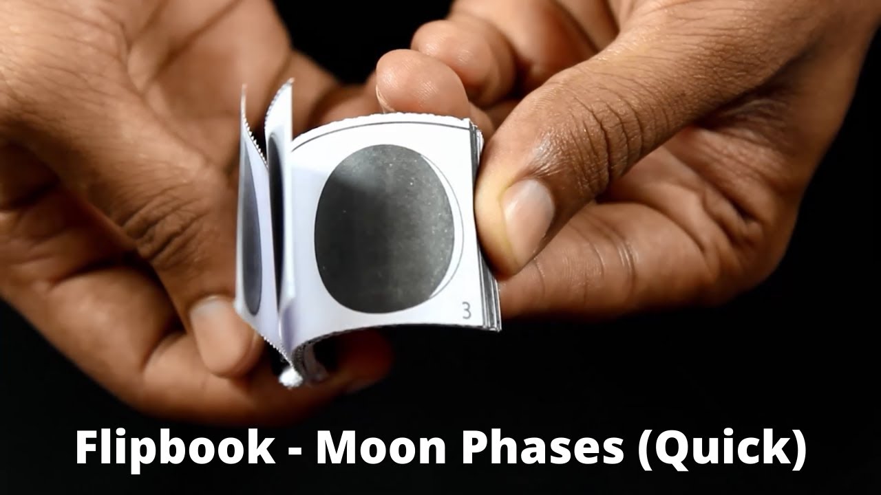 Flipbook Moon Phases Quick ThinkTac YouTube Flipbook Moon Phases Quick ThinkTac YouTube