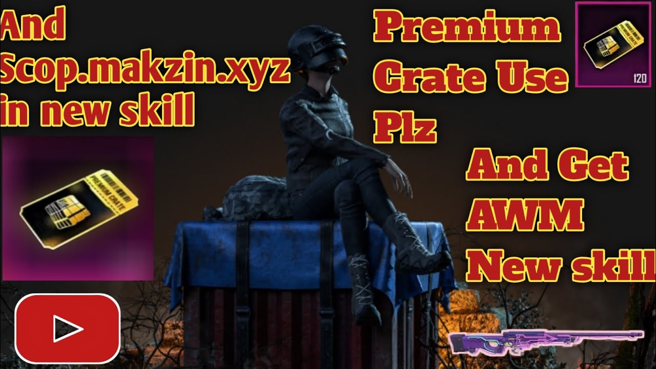 PREMIUM CRATE GIFTS HARE AWM IN NEW SKLL 😱 FULL STROKE SCOPE MAKZIN X.Y.Z - YouTube