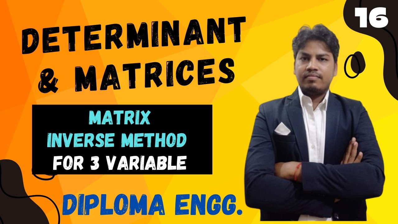 Matrix Method | Matrix Inverse Method | Matrix Method to Solve Linear ...