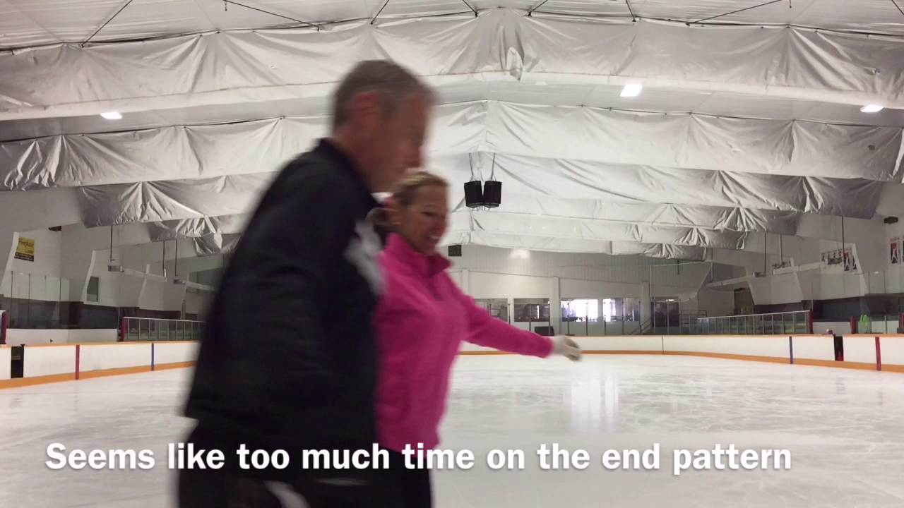 Adult Ice Dance: My first try at the swing dance - YouTube