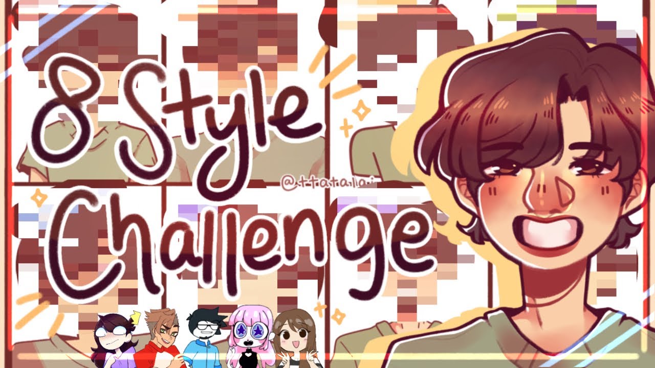 [8 STYLE CHALLENGE] — with Taehyung [BTS]! 🎨🌷 (Jaiden Animations ...