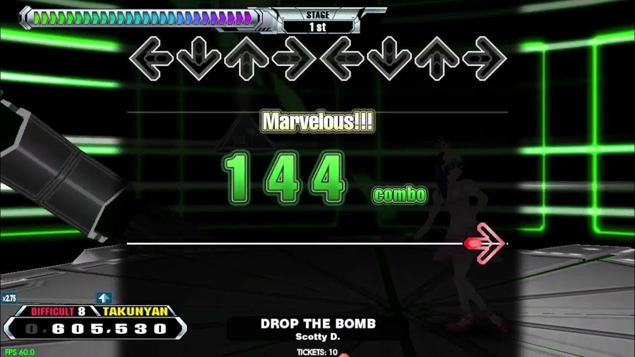 【DDR GRAND PRIX】DROP THE BOMB【DP DIFFICULT】 - YouTube
