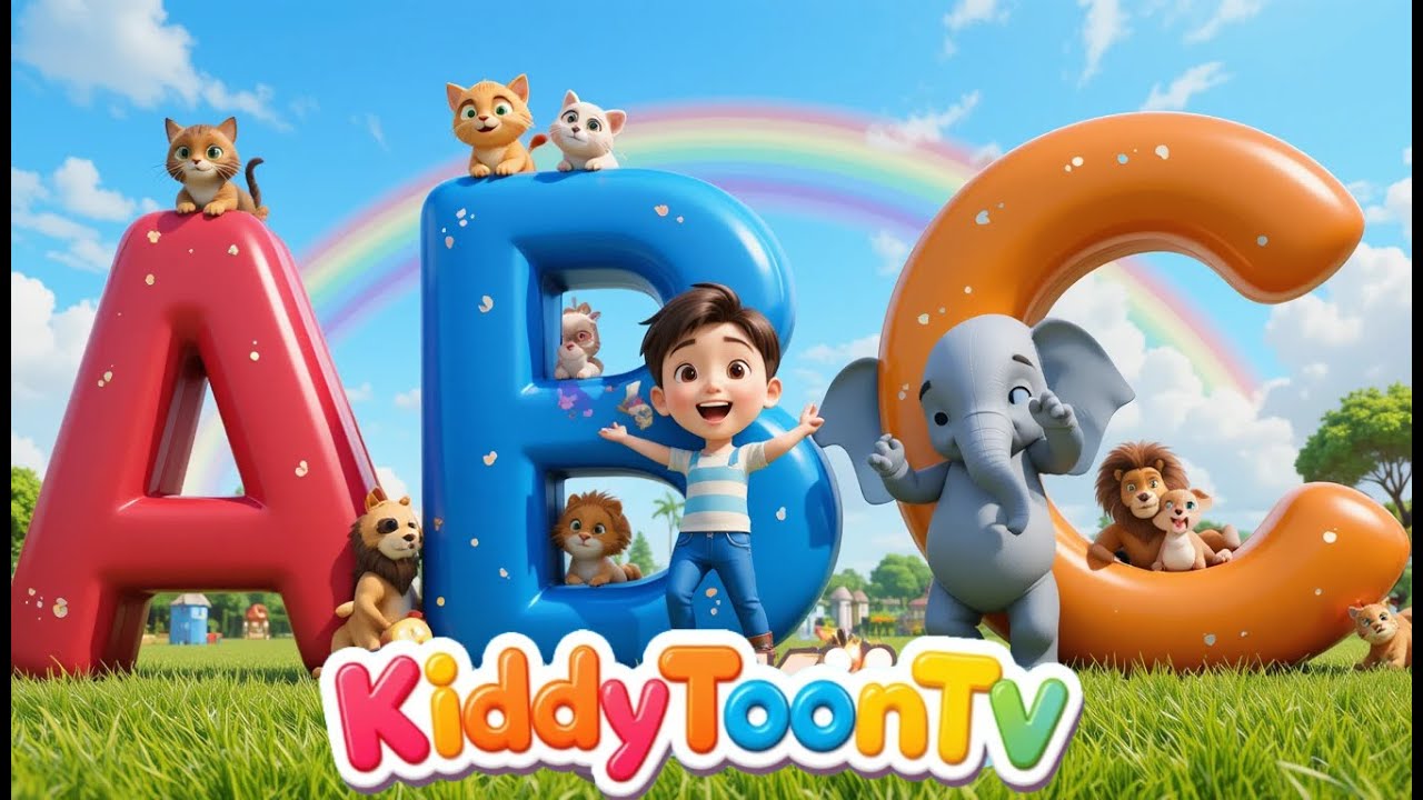 ABC Song for Kids | Learn Alphabet with Cute Animals 🐘🐶🦁 | Fun ...