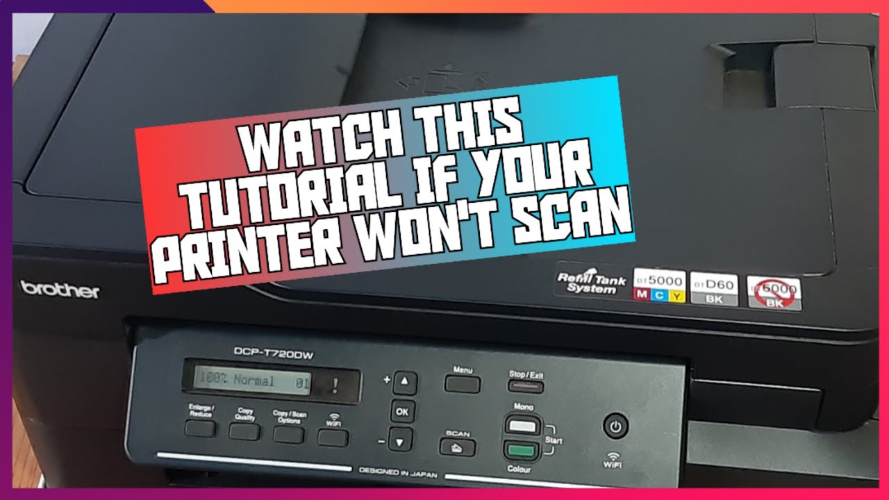 DCP-T720DW Printer AYAW MAG SCAN | BROTHER PRINTER Tutorial on how to ...