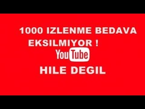 HİLESİZ YOUTUBE İZLENME KASMA!!! ORGANİK İZLENME KOLAY ANLATİM:)