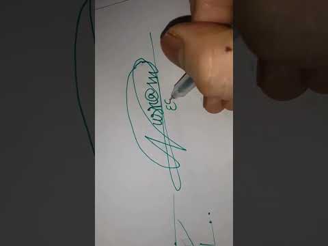 Beautiful signatures of Nusrat and Naeem names. 🌟 #signature # ...