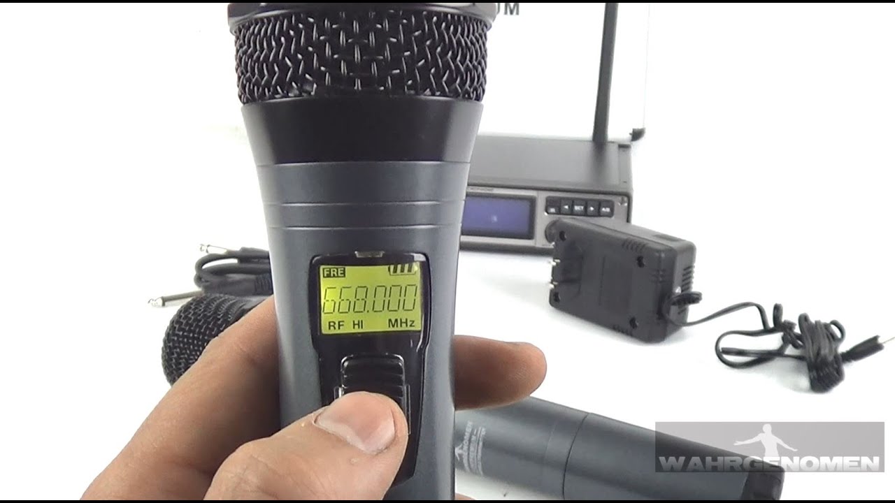 UHFPREMIUM Micrófonos Inalámbricos UHF set dual asignación por IR con ...
