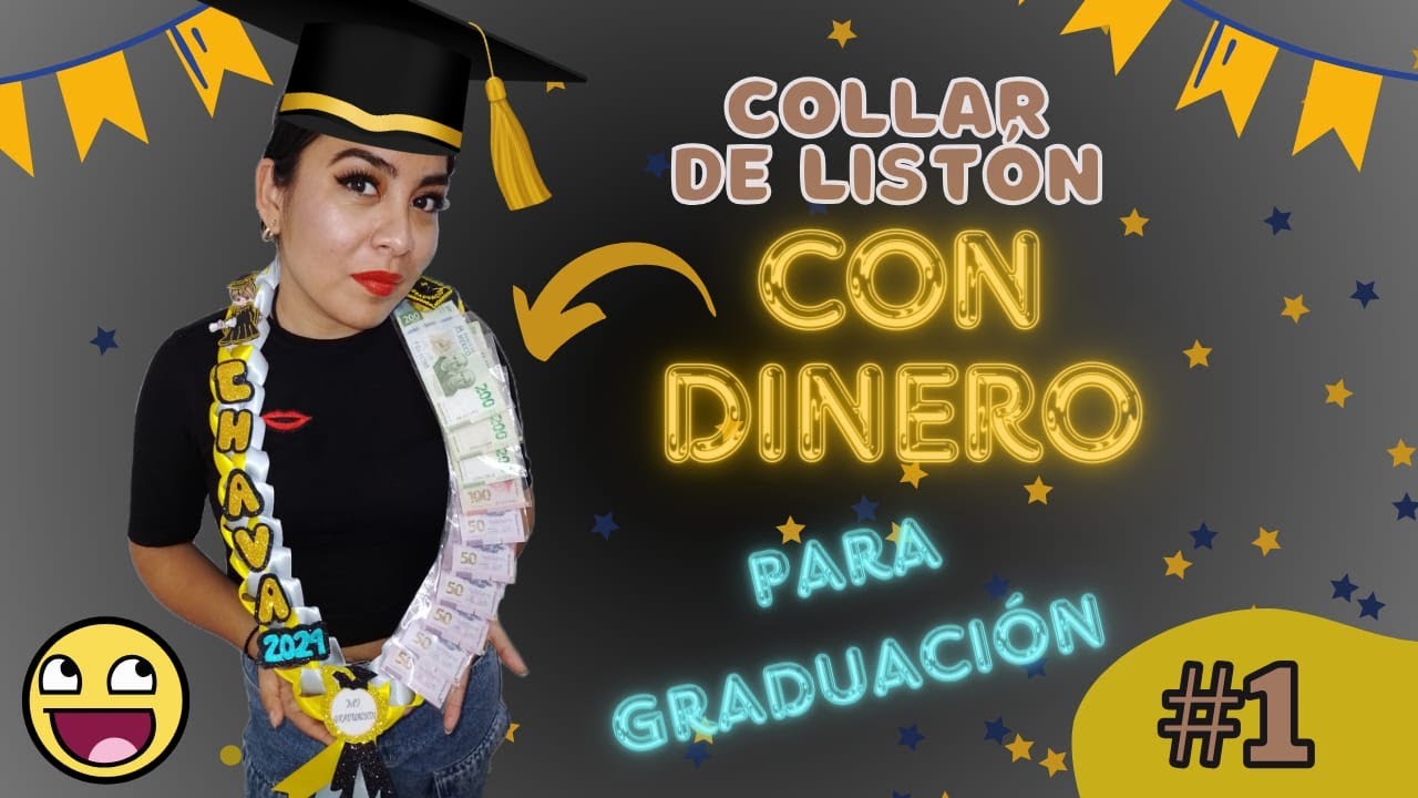 😍 Collar de listón con Dinero 💸 Para Graduación 🎓 - YouTube