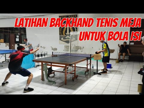 Latihan Backhand Tenis Meja di PTM Tebet Episode 23 - YouTube