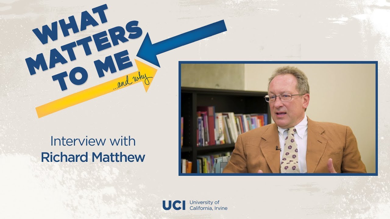 What Matters to Me and Why - Interview with Richard Matthew - YouTube