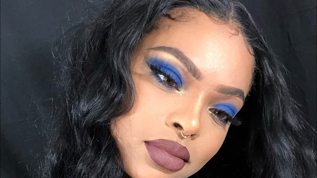 Royal Blue Eyeshadow| Makeup Tutorial - YouTube