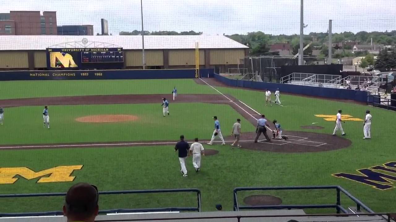 Gary Clift Jr. Outfield Assist at U of Michigan - YouTube