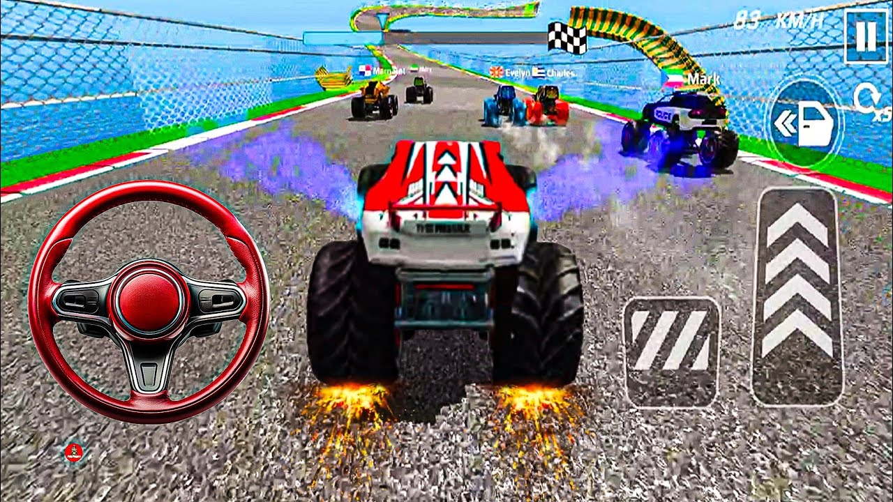 Car game - Monster Truck Mega Ramp Extreme Racing - Car game #427 ...