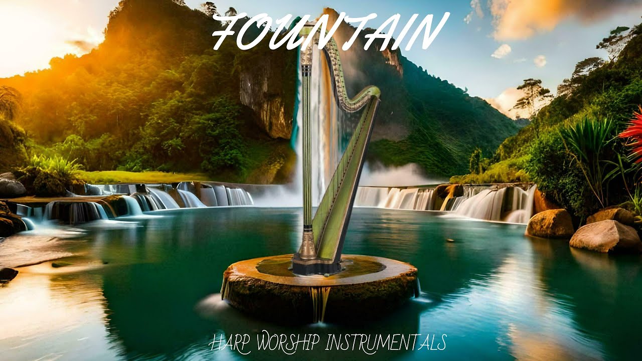 FOUNTAIN / PROPHETIC HARP WORSHIP MUSIC/ KING DAVID HARP/432Hz BODY ...