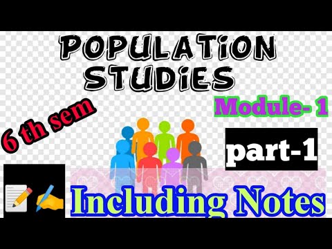 population studies# 6th sem ba sociology# module 1#including notes ...