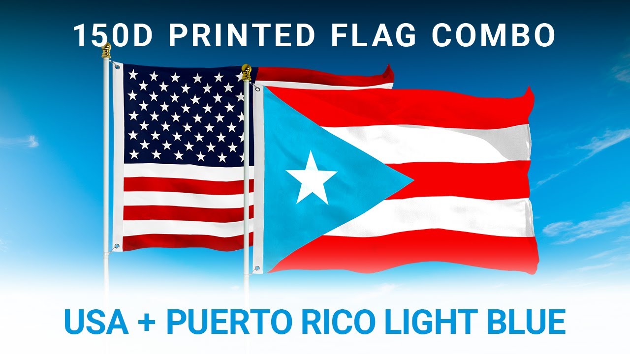 150D USA Puerto Rico Light Blue Combo Video - YouTube