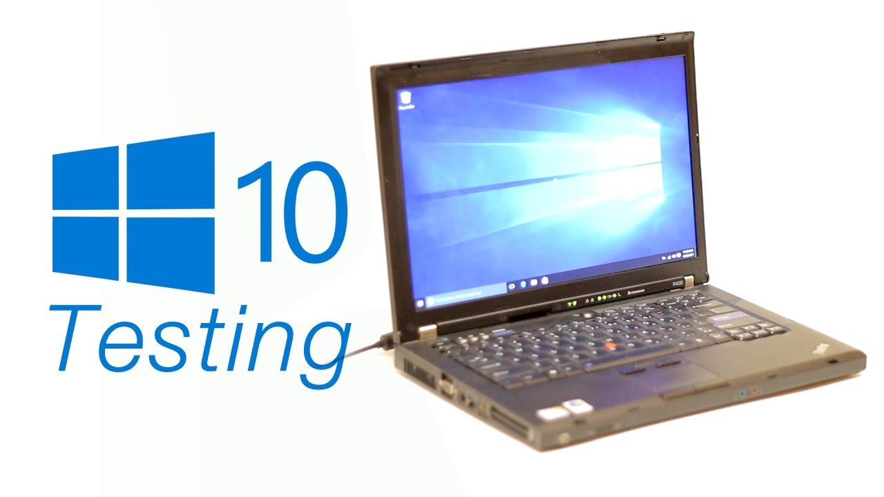 WINDOWS 10 running on LENOVO THINKPAD R400 - YouTube