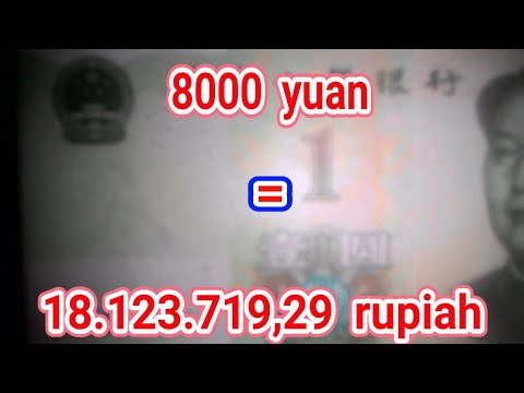 TERJAWAB! 8000 yuan berapa rupiah - YouTube
