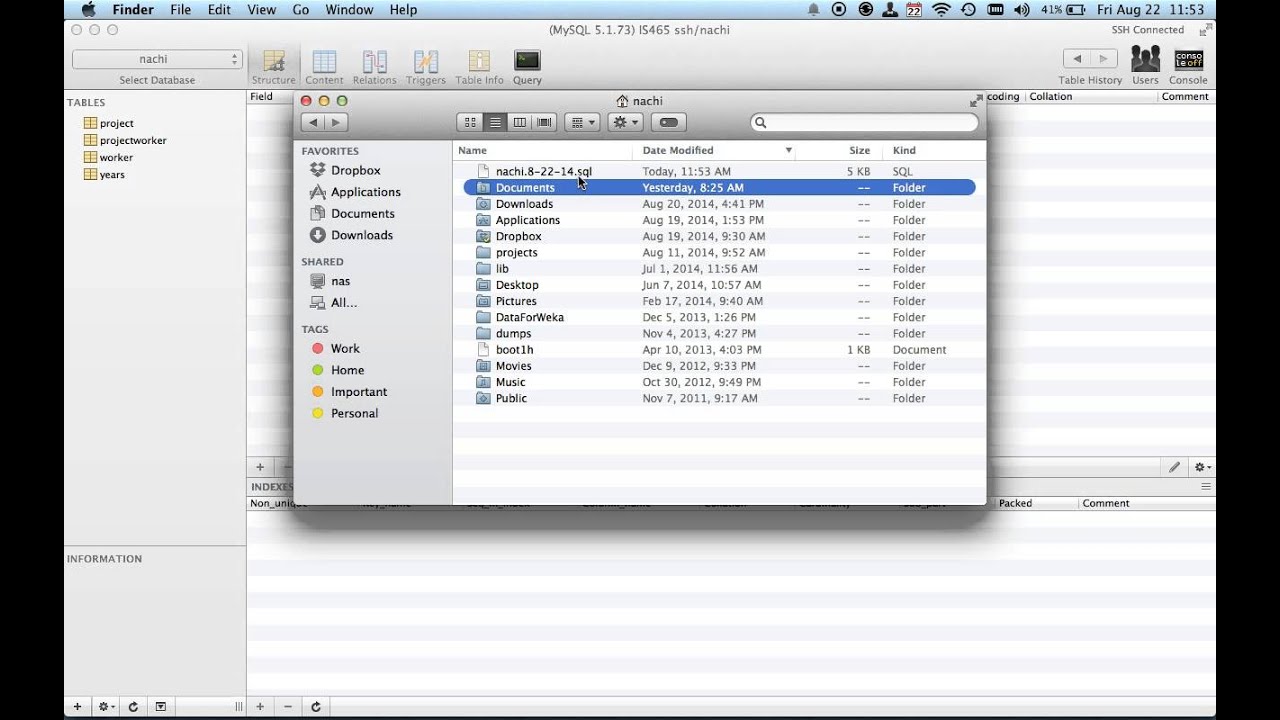 Dump Restore Databases using Sequel Pro - YouTube