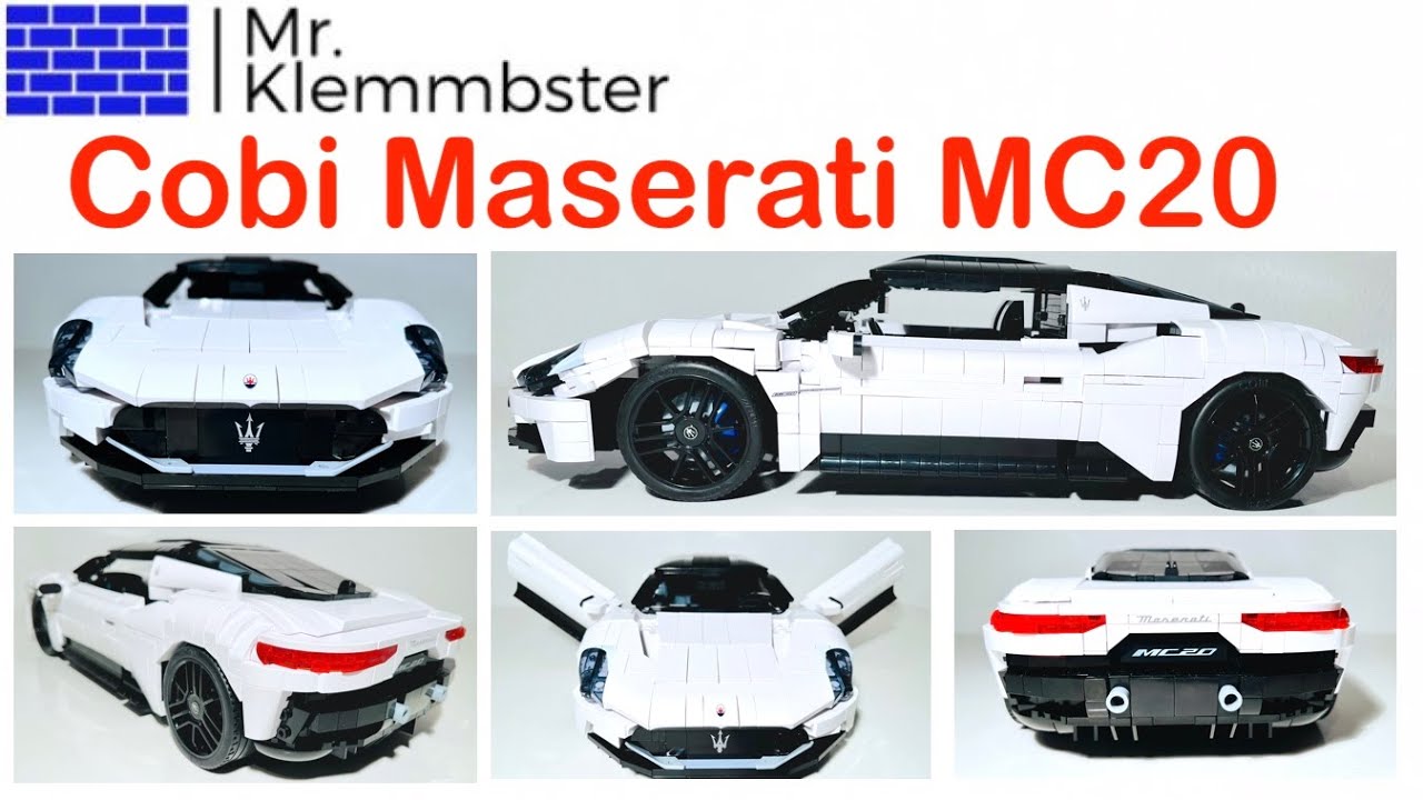 Cobi Maserati MC 20; Modellbau mit Klemmbausteinen von höchstem Niveau ...