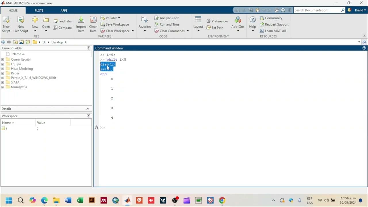 Ciclo WHILE - Matlab - YouTube