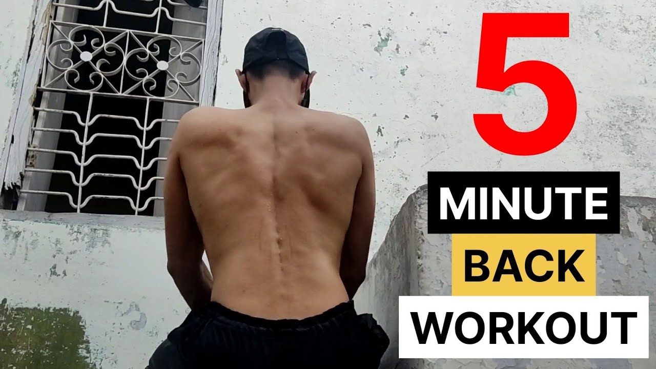 5 MIN BACK WORKOUT (NO EQUIPMENT) - YouTube