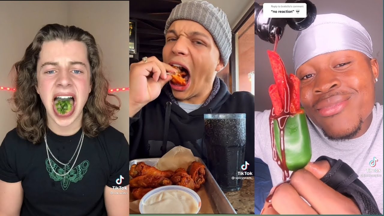 No reaction challenge for spicy food 2021 2022 - YouTube