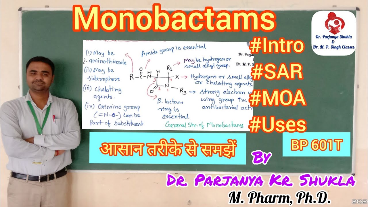 Monobactams | Introduction, SAR, MOA, Uses, Examples | Monobactam ...
