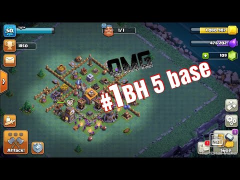 Amazing BH 5 base (clash of clans) - YouTube